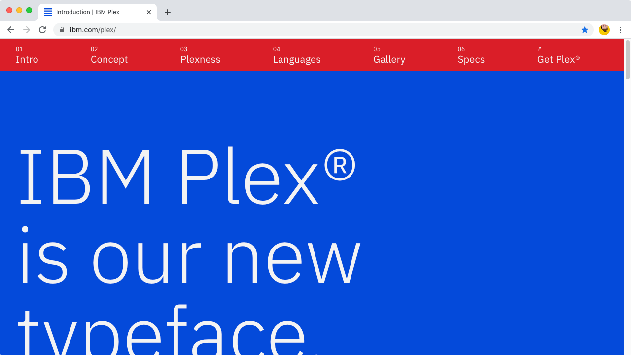 IBM’s New Custom Typeface Plex – Up the Tree